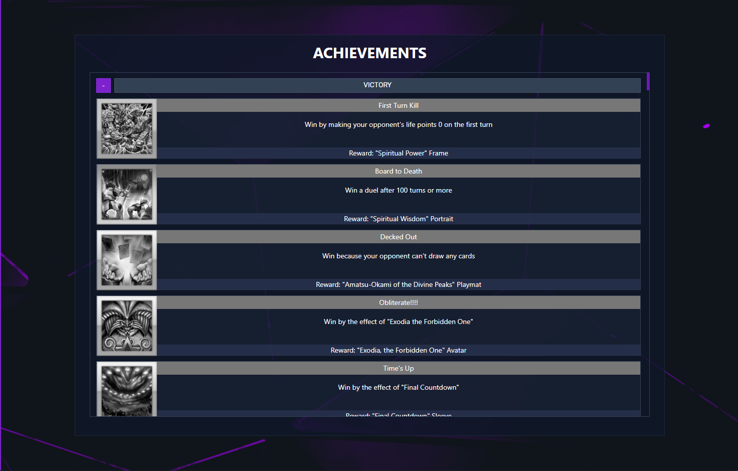 Game Update - Achievements and Titles - Yu-Gi-Oh! Dueling Nexus - Free ...